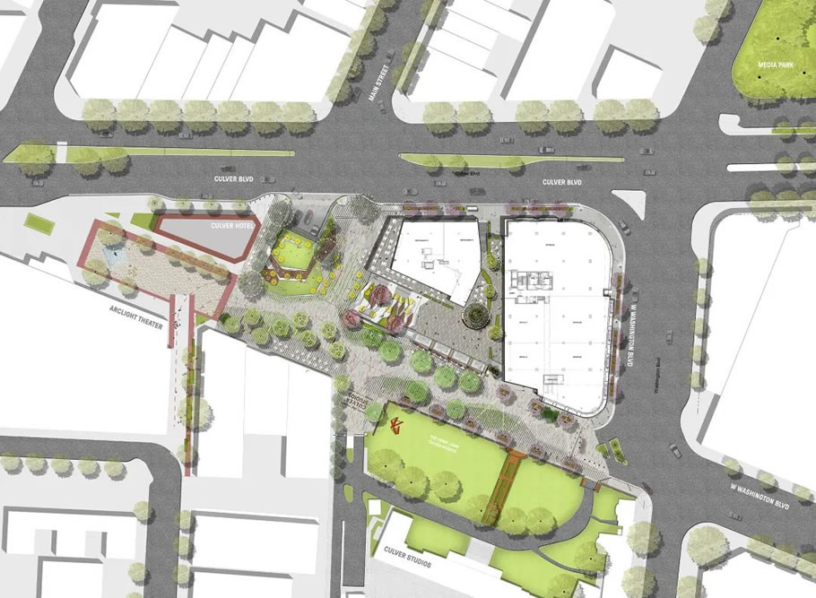 卡尔弗步行广场 | SWA - 景观网